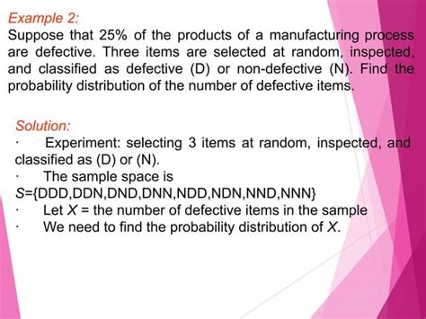 Probability And Statistics Binomial Distribution Notes Ppt Pdf