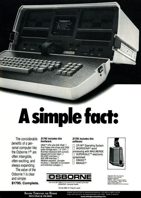VC G Retro Scan Of The Week The Osborne 1