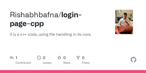 Github Rishabhbafna Login Page Cpp It Is A C Code Using File Handling In Its Core