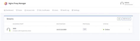 Nginx Proxy Manager Port Forwarding UDP 1194 For OpenVPN Connection