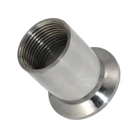 3 4 DN20 Sanitary Female Threaded Ferrule Pipe Fittings Tri Clamp Type