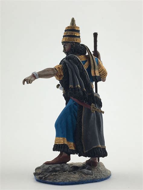 King Sargon Ii Of Assyria 54 Mm Metal Figure Ancient World Etsy
