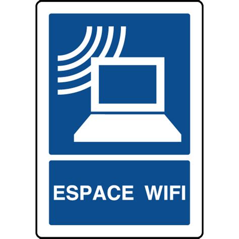 Panneau Dinformation Vertical Espace Wifi Virages