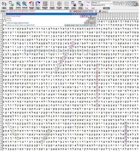 Torah Codes Torah Codes Torah Bible Codes
