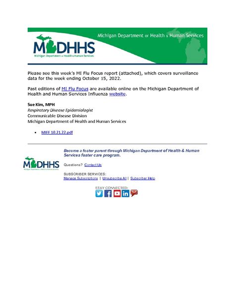 Michigan Flu Focus Mmdhd District Health Department