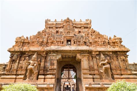 Brihadeeswara 사원 또는 Thanjavur의 큰 사원 유네스코 세계 문화 유산 타밀 나두 인도 0명에 대한 스톡 사진