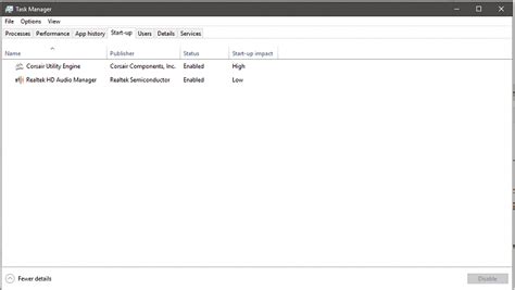 All Enabled Startup Items Are Not Measured In Task Manager Windows 10