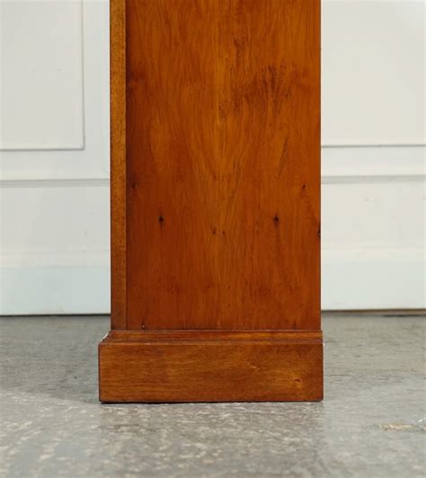 Sheraton Inlaid Yew Wood Double Dwarf Open Bookcase For Sale At Pamono