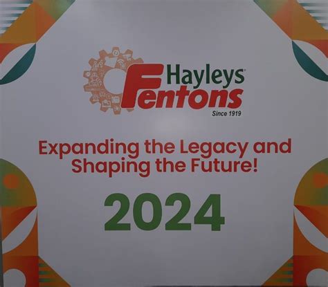 Expanding The Legacy And Shaping The Future Hayleys Fentons Limited Officially Declared Cheers