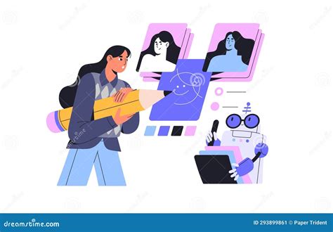 Machine Learning Neural Networks Concept Illustrator Drawing Digital