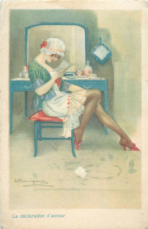 Love Declaration Italian Artist S Bompard Leggy Risqué Pin Up Beauty