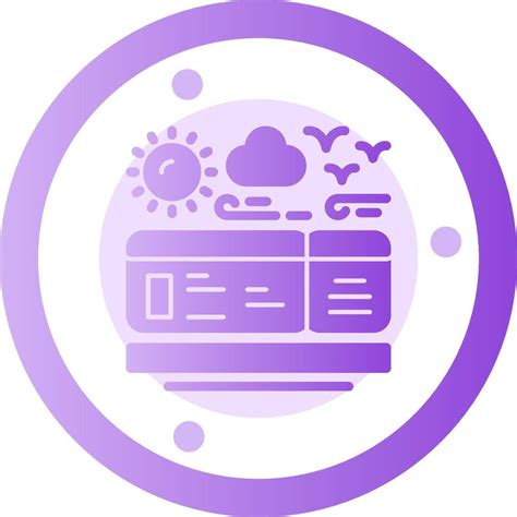 Boarding Pass Glyph Gradient Icon 39468145 Vector Art At Vecteezy