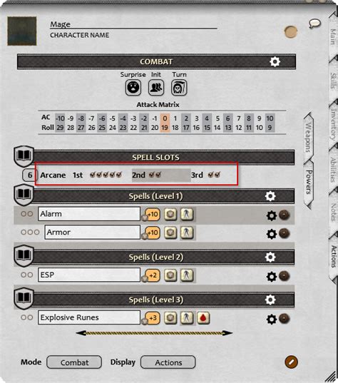 Adandd 1e2e Wizard Specialist Spell Slot Issue