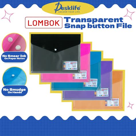 Desklife Lombok A Document Holder LK S Pcs File Holder Fail Folder Transparent Colour