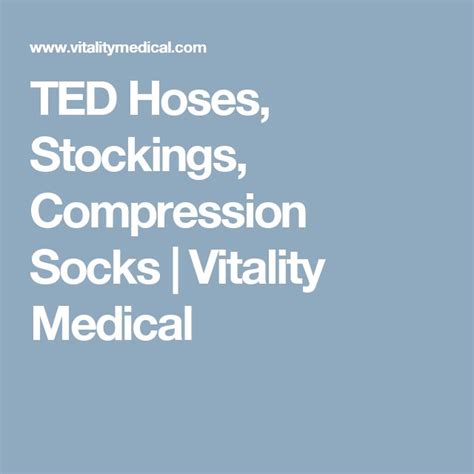 Ted Hoses Stockings Compression Socks Vitality Medical Ted