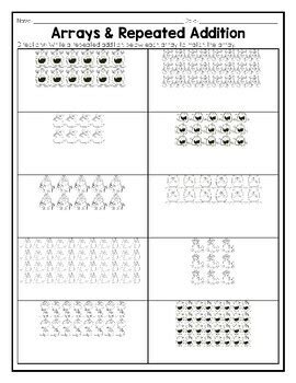 Arrays And Repeated Addition By Jessica Gaskin TpT