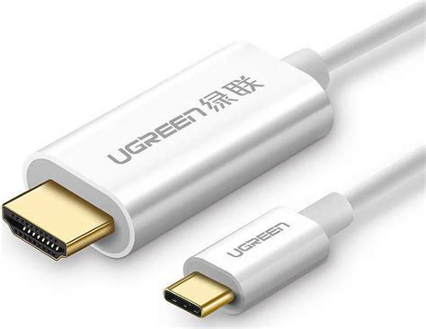 Ugreen Mm121 Cable Hdmi Male Usb C Male 15m Λευκό 30841 Skroutzgr