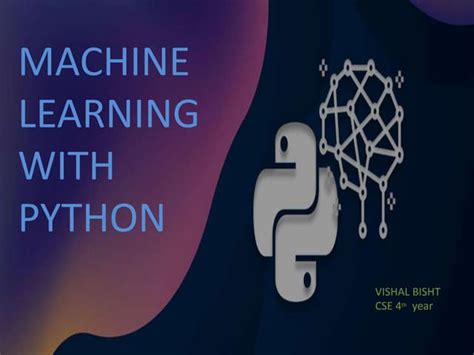 machine learning libraries with python pptx