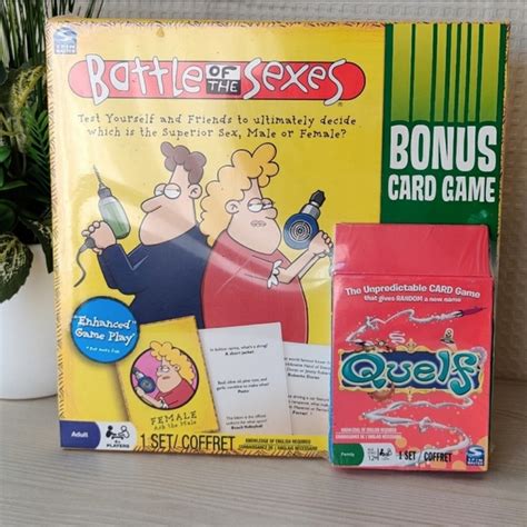 Spin Master Games Battle Of The Sexes Board Game With Bonus Quelf
