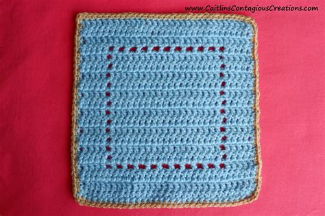 Square Shape Solid Filet Square Crochet Pattern Beginner Easy Double