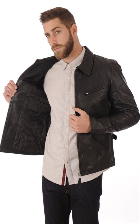 Blouson Lc952 Cuir Vachette Noir Schott La Canadienne Blousons Cuir