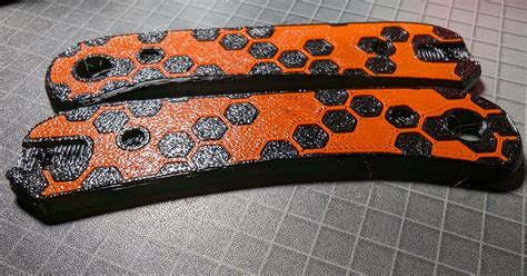 Knafs Lander Two Tone Hex Pattern Knife Scales I3dp4u By Kevinbakon