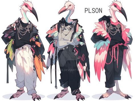 Adopt 4 Flamingo Pink Furry 210923 91 By Aibondar On Deviantart