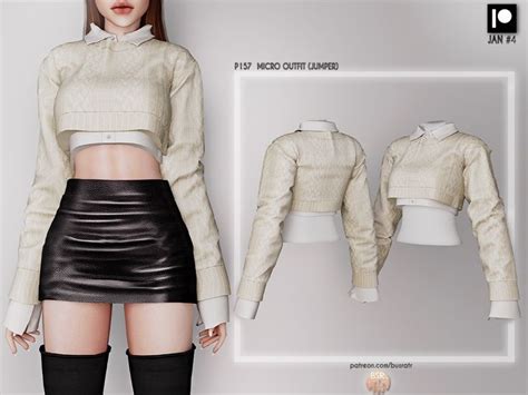 Early Access MICRO OUTFIT P157 P158 JAN 4 5 Busra Tr Sims 4