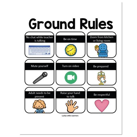 Distance Learning Ground Rules Lucky Little Learners