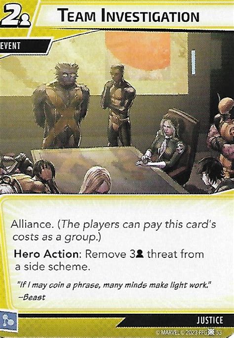 Team Investigation Kingdom Come Cards
