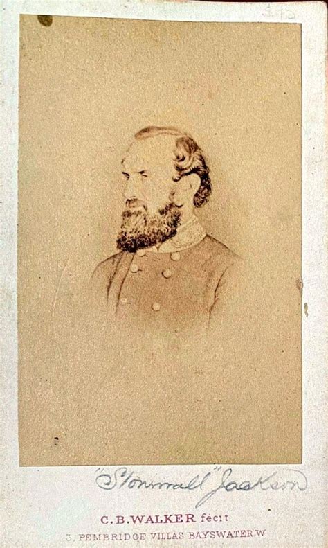 Photograph Of General Stonewall Jackson Stonewall Jackson
