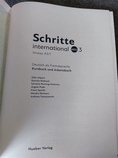 Schritte International NEU 3 Hueber Verlag | Przeciszów | Kup teraz na ...