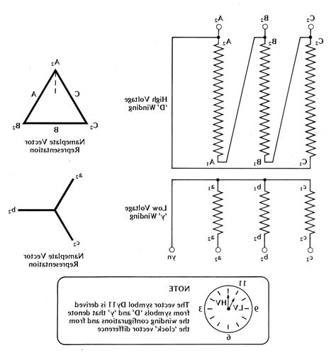 Single Line Diagram Of 3 Phase Transformer Electrical Wiring