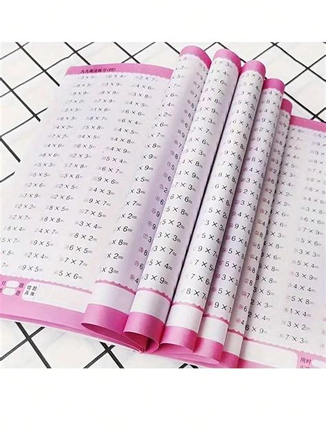 1 Multiplication Table Practice Workbook Multiplication And Division