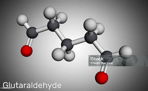 글루타르알데히드 글루타랄 분자 그것은 산업 실험실 농업 의료 기기의 소독에 사용됩니다 분자 모델 3d 렌더링 0명에 대한 스톡 벡터 아트 및 기타 이미지 Istock