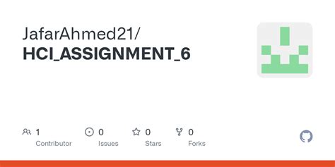 GitHub JafarAhmed21 HCI ASSIGNMENT 6