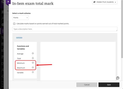 Gradebook Minimum Maximum Column Ultra Elearning University Of Queensland