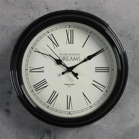 Часы настенные серия Классика римские цифры D 31 см купить по низкой цене в интернет