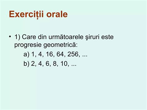Progresia Geometrica Ppt