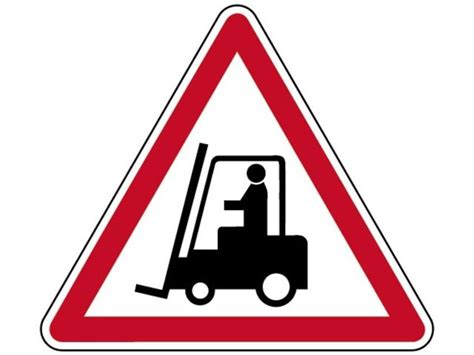 Panneau de danger chariot élévateur Contact VIRAGES