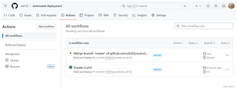 Github 自动化部署到腾讯云服务器git Action Workflow连接云服务 Csdn博客