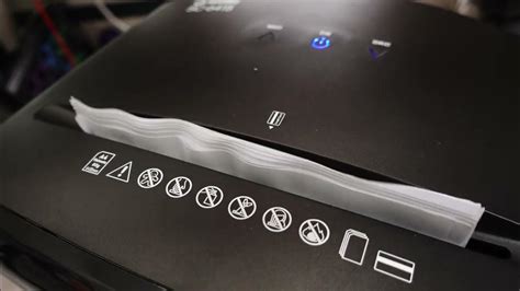 협찬 카피어랜드 문서세단기 파쇄 테스트 15장 Youtube