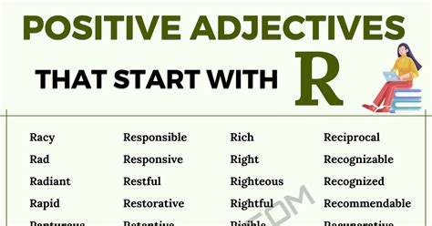 131 Positive Adjectives That Start With R R Words To Describe Someone