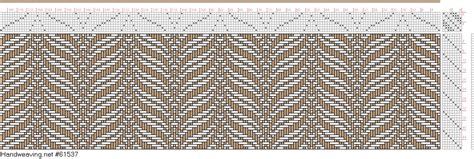 Draft Image Undulating Twill With Straight Twill Treadling Lora Burgess 8s 8t Weaving