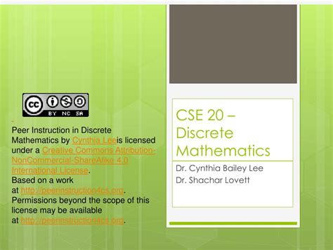 Ppt Cse 20 Discrete Mathematics Powerpoint Presentation Free Download Id1837047
