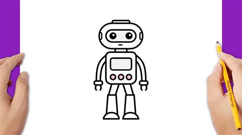Simple Robots Drawings How Draw A Robot An Easy Step By Step Guide