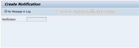 ILM WOC1 SAP Tcode Create Notification