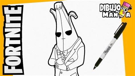How To Draw The Fortnite Banana Agent Fortnite Drawings How To Draw