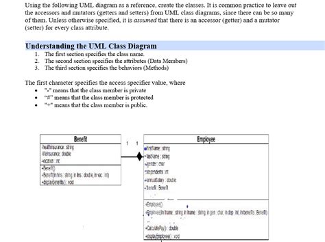 Solved Using The Following UML Diagram As A Reference Chegg