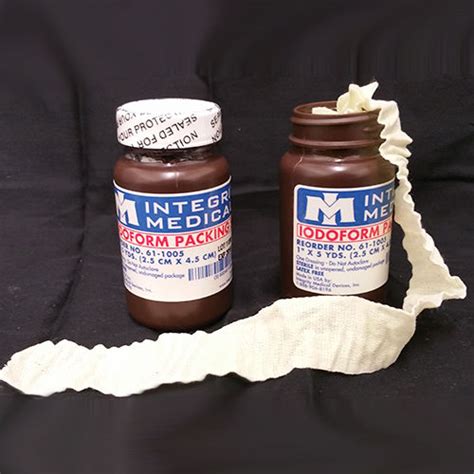 Cotton Gauze Bandage Iodoform Integrity Medical Devices Sterile